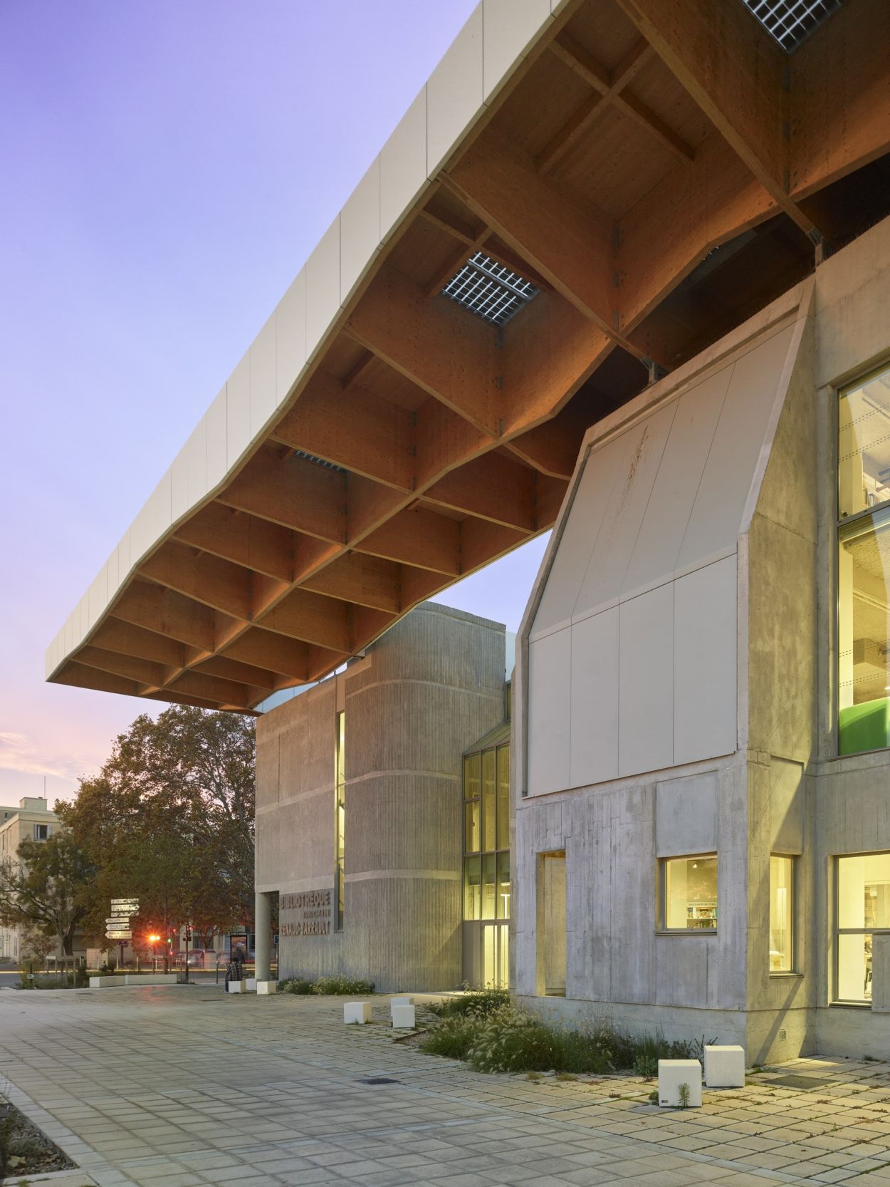 Jakob+MacFarlane - The Canopy, renovation of the Madeleine Renaud and ...